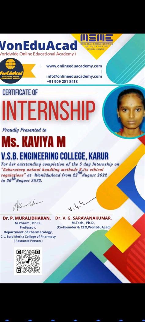 Kaviya Manikandan On Linkedin I Had A Good Experience In The Institute Of Woneduacad Our Mam
