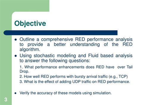 Ppt Red Performance Evaluation Using Stochastic Modelling And Fluid