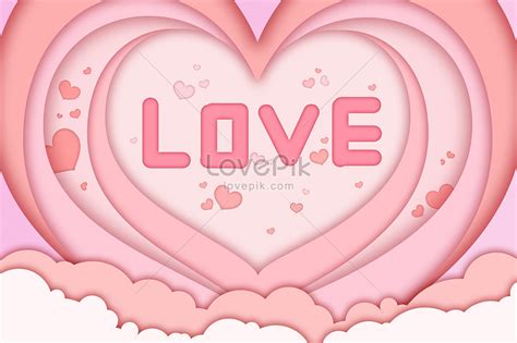 사랑의 종이 컷 바람 일러스트 무료 다운로드 Lovepik