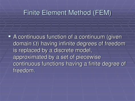PPT Finite Element Theory Applications Implementation PowerPoint Presentation ID