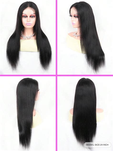 Straight Glueless Wigs Human Hair Lace Frontal Wig Straight Lace Front