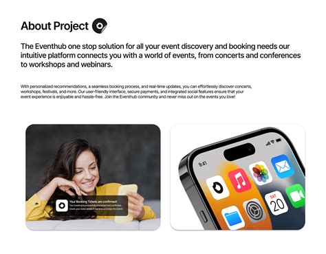 Ios Presentation Event Booking App Eventhub Behance