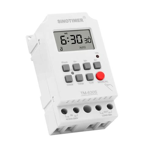 ขาย เครื่องตั้งเวลา Tm630s 2 แบบวินาที Time Switch ตัดวงจรไฟ Ac 220v 30a Sinotimer Solar