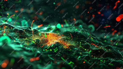 Premium Photo Fluorescence Microscopy Image Revealing The Colocalization Of Dopamine Receptors
