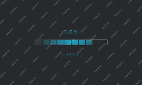 Premium Vector 80 Percent Futuristic Dark Blue Progress Loading Bar Loading Bar Process Of