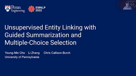 Unsupervised Entity Linking With Guided Summarization And Multiple Choice Selection Underline