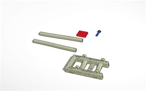 3d Design Barrel Cart Parted Tinkercad