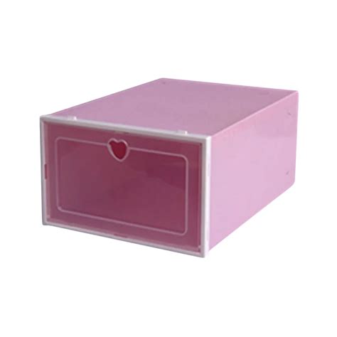 Прозрачный ПП Стекируемый пыленепроницаемый флип ящик коробка для обуви контейнер для хранения