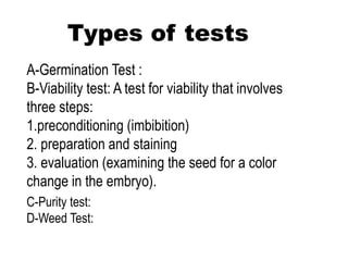 Seed Testing Equipments PPTX