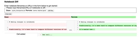 Displaying Differences In Jupyter Notebooks Nbdime Nbdiff Ousefulinfo The Blog
