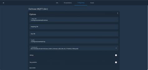 Addon Enocean Mqtt Dev By Mak Dev Entraide Home Assistant Home