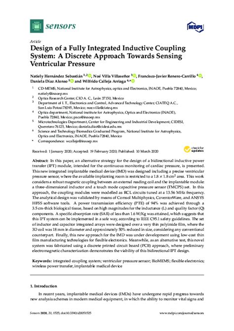 Pdf Design Of A Fully Integrated Inductive Coupling System A