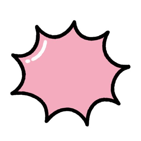 Pink Comic Speech Bubble 18801732 Png