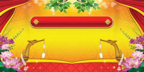 ภาพป้ายพื้นหลังลายไทย เทมเพลต แบบ Psd ดาวน์โหลดฟรี Pikbest