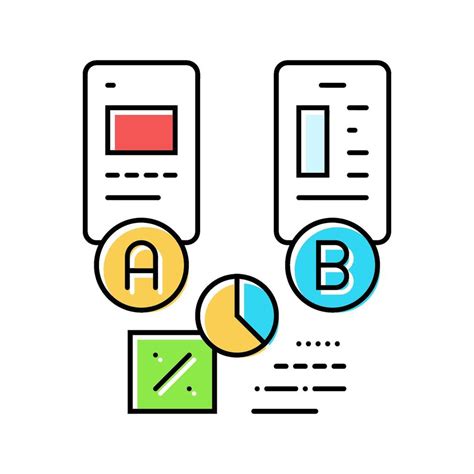 Ab Testing Ux Ui Design Color Icon Illustration 52844407 Vector Art At Vecteezy