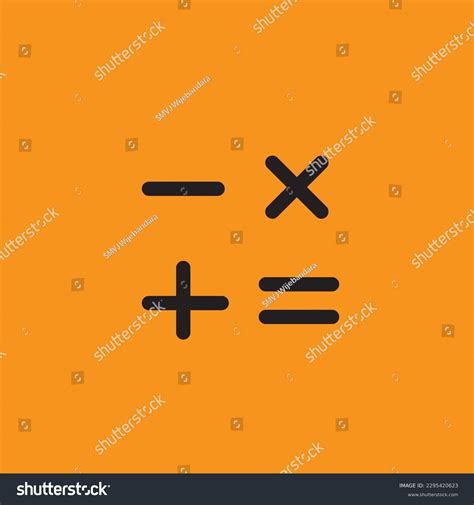 Graphical Symbol Representing Mathematical Operations Concepts Stock Vector Royalty Free