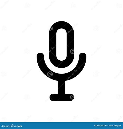 Basic App Mic Icon Stock Vector Illustration Of Sound