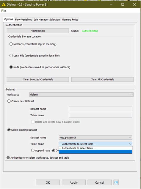 Send To Power Bi Node Issue Knime Analytics Platform Knime