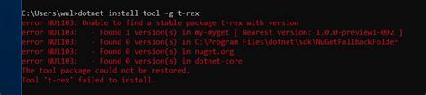 Better Error Message To Guide User When There Is Only Preview Version In The Feed · Issue 9158