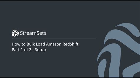 How To Bulk Load Amazon Redshift From Relational Databases With