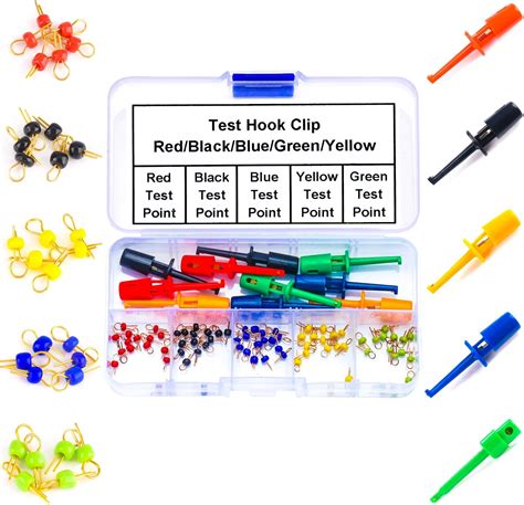 Jtsneru Pcb Test Point And Test Hook Clip Assorted Kit Test Point Pin And Test Hooks