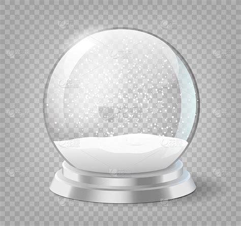 里面有雪花的球形玻璃器圣诞假日雪花球空玻璃圣诞雪球模板