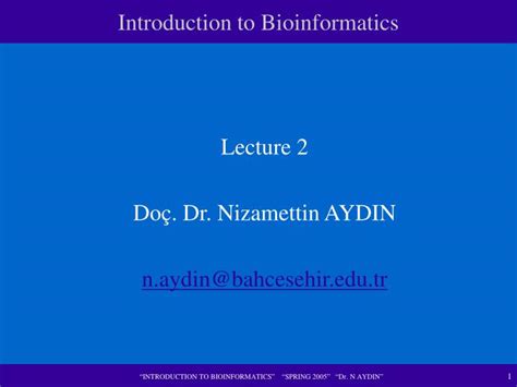 PPT Introduction To Bioinformatics PowerPoint Presentation Free Download ID 3574143