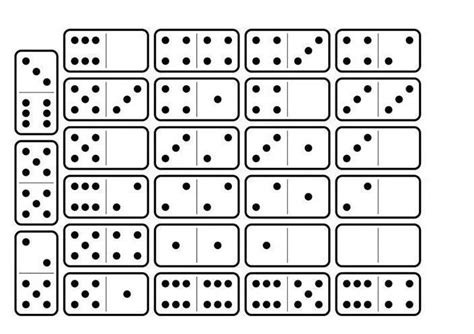 1️⃣ Plantilla De Dominó Para Imprimir El Juego De Mesa Perfecto Para