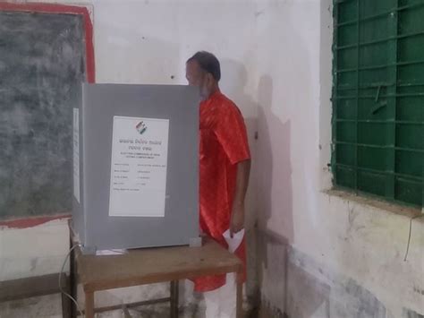 Festival Of Democracy Bjps Basanta Kumar Panda As He Casts His Vote In Nuapada