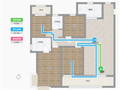 安康市天一城市之光铂悦府户型图4室2厅2卫1厨14200平方米 酷家乐