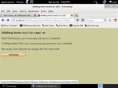 Digital Forensics Using Kali Version 3 Creating Cases In Autopsy