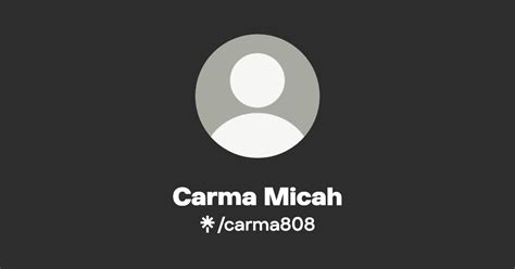 Carma Micah Instagram Tiktok Linktree