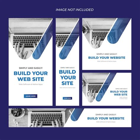 Premium Vector Vector Modern Web Banner Ad Set Template