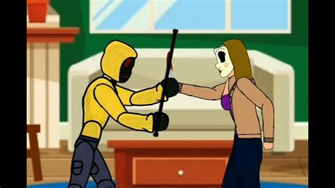 The Man In The Mask Dollface And Pin Up Girl Vs Ticci Toby Hoodie And Masky Youtube