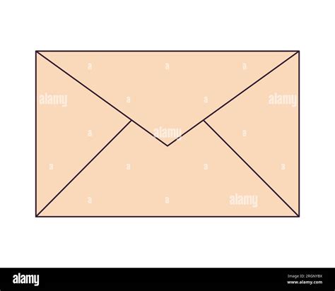 Closed Envelope Flat Monochrome Isolated Vector Object Stock Vector Image And Art Alamy