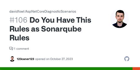 do you have this rules as sonarqube rules · issue 106 · davidfowl
