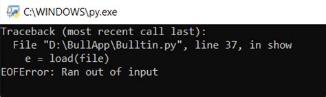 Python Pickle Give Ran Out Of Input While The File Is Not Empty Stack Overflow