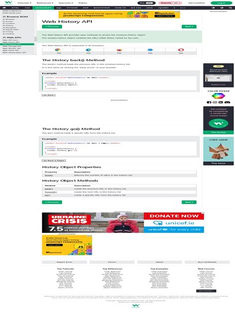 Web History Api Pdf World Wide Web Internet And Web