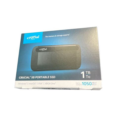 Crucial X8 1TB External USB 3 2 Gen 2 Type C Portable SSD R 1050MB S CT1000X8SSD9 Shopee