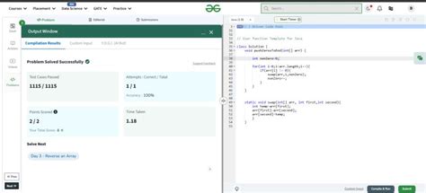 gfg160 gfg160 geekstreak2025 coding dsa problemsolving java