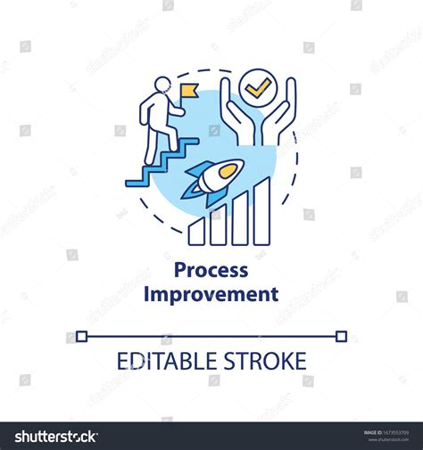 Process Improvement Concept Icon Workflow Optimization Stock Vector Royalty Free 1673553709