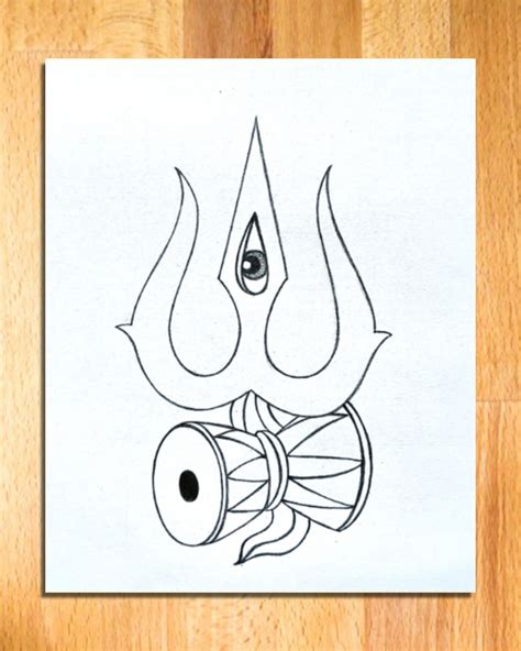 Best 11 Easy Steps To Draw Shivling And Trishul Shivling Of Lord Shiva Drawing Pencil Sketch