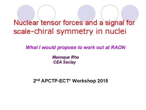 Nuclear Tensor Forces And A Signal For Scalechiral