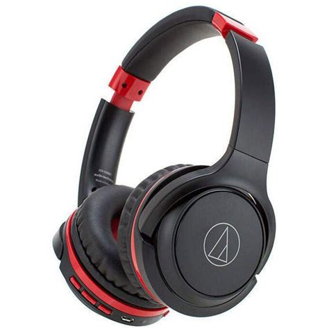 Мониторные беспроводные наушники Audio Technica S200BT Black/Red с ...