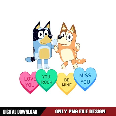 Bandit And Chilli Heller Bluey Couple PNG Inspire Uplift