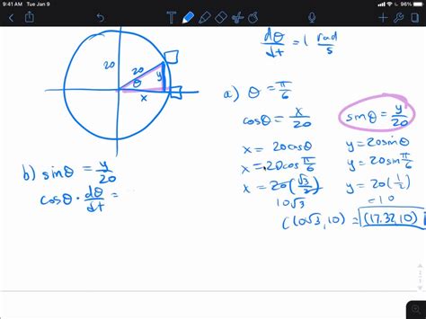 Solved A Ferris Wheel Of Radius 20 Feet Is Rotating Counterclockwise