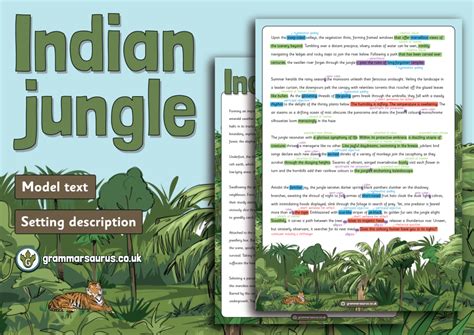 Year 6 Model Text Setting Description Indian Jungle Grammarsaurus