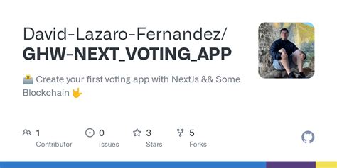 Github David Lazaro Fernandezghw Nextvotingapp 🗳 Create Your First Voting App With Nextjs