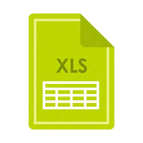 Premium Vector File Xls Icon In Flat Style Isolated On White Background Document Type Symbol