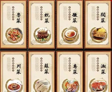 八大菜系经典 菜系分布图 菜系水墨 大山谷图库